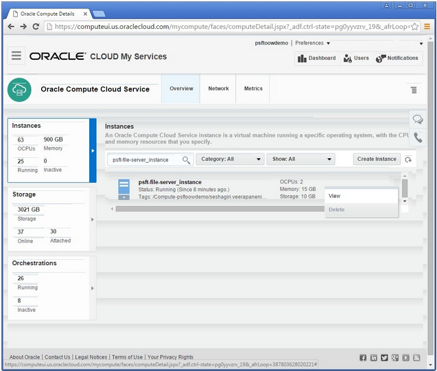 Using PeopleSoft Update Images in Oracle Compute Cloud Service