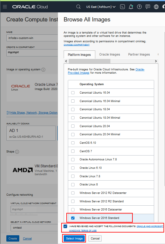 Create a Custom Windows Image for PeopleSoft Cloud Manager in Oracle Cloud Infrastructure