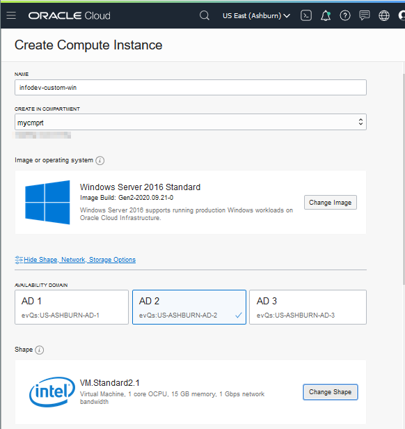 Create a Custom Windows Image for PeopleSoft Cloud Manager in Oracle Cloud Infrastructure