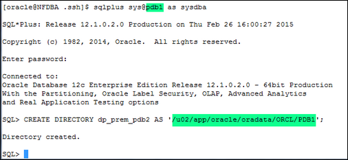 Exporting an On-Premises PDB and Importing into the DBaaS Database