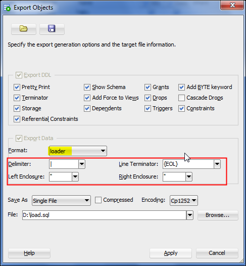 Loading On-Premises Data to the Tables of the DBaaS Database