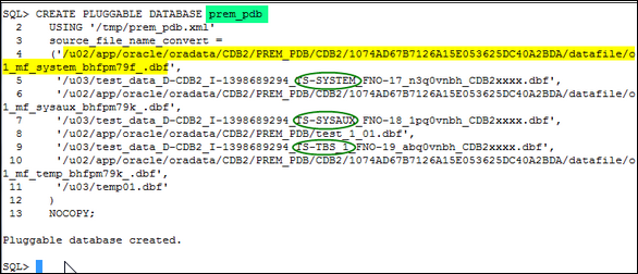 Migrating On-Premises Databases to the DBaaS Database Using RMAN