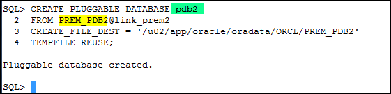 Remote Cloning Method to Migrate On-Premises Databases to the Cloud