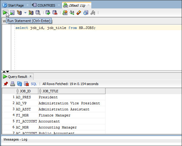 Oracle Database Cloud Service (DBaaS) Quick Start