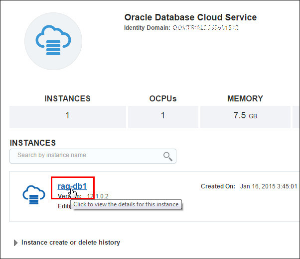 Administering Your Database Cloud Service