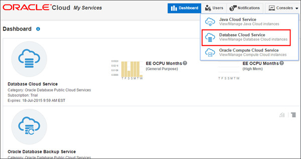 Administering Your Database Cloud Service