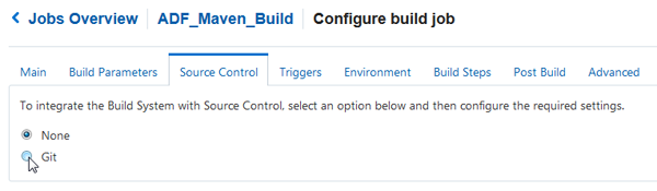 Building Oracle ADF Applications with Maven Using Oracle Developer Cloud Service
