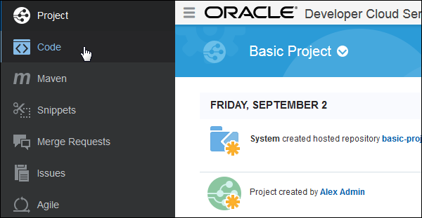 Cloning An Oracle Developer Cloud Service Project Git Repository Using A Cli