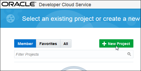 Creating a Project from a Template and Deploying It to Oracle Application Container Cloud Service