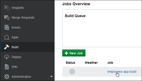 Creating a Project from a Template and Deploying It to Oracle Application Container Cloud Service