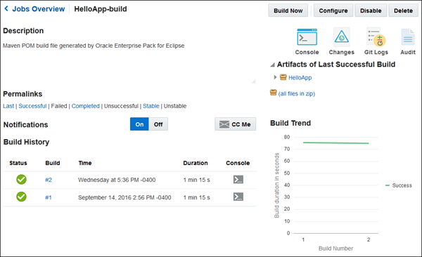 Learning Your Way Around the Oracle Developer Cloud Service User Interface
