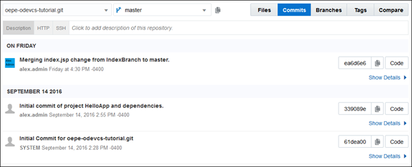 Learning Your Way Around the Oracle Developer Cloud Service User Interface