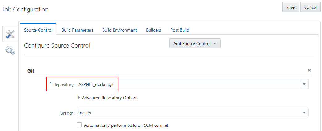 Building ASP .Net Application using Docker in Oracle Developer Cloud Service