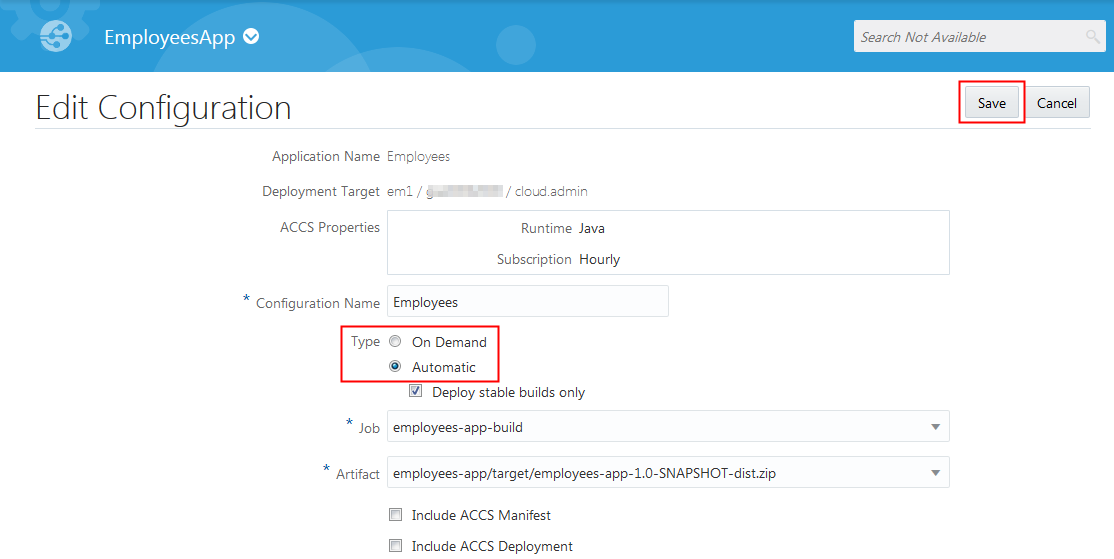 Configuring Continuous Integration and Continuous Delivery in Oracle Developer Cloud Service Classic