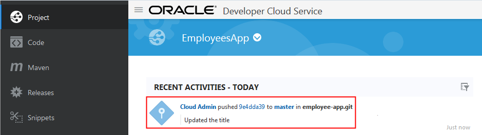 Configuring Continuous Integration and Continuous Delivery in Oracle Developer Cloud Service Classic