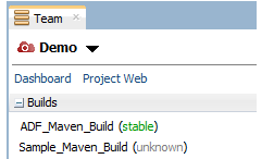 Configuring and Building an ADF Application using Maven in Oracle Developer Cloud Service Classic