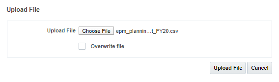 Loading Data in Planning
