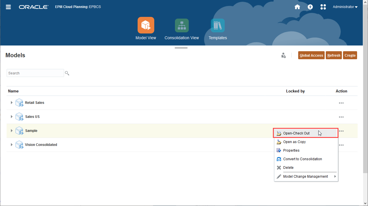Managing subaccounts with Strategic Modeling
