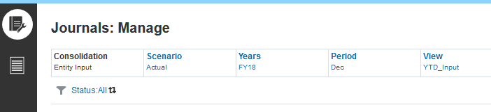 Creating Year-To-Date Journals