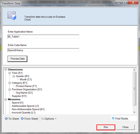 Building an Oracle Analytics Cloud Essbase Cube