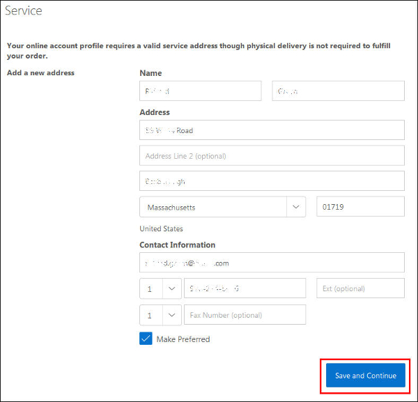 Signing Up for an Oracle Database Exadata Express Cloud Service