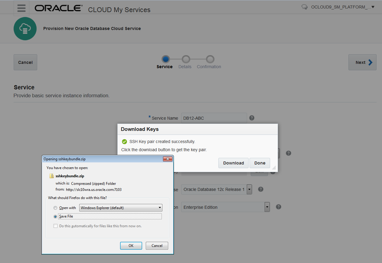 Get Started with GoldenGate Cloud Service