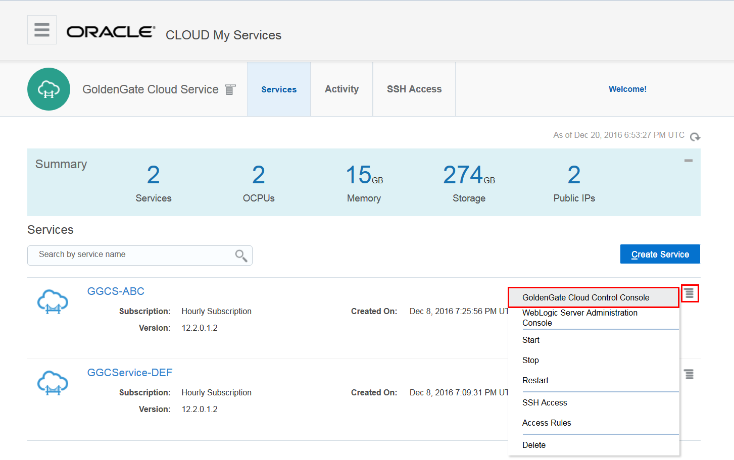 Setup GoldenGate Cloud Control Agents