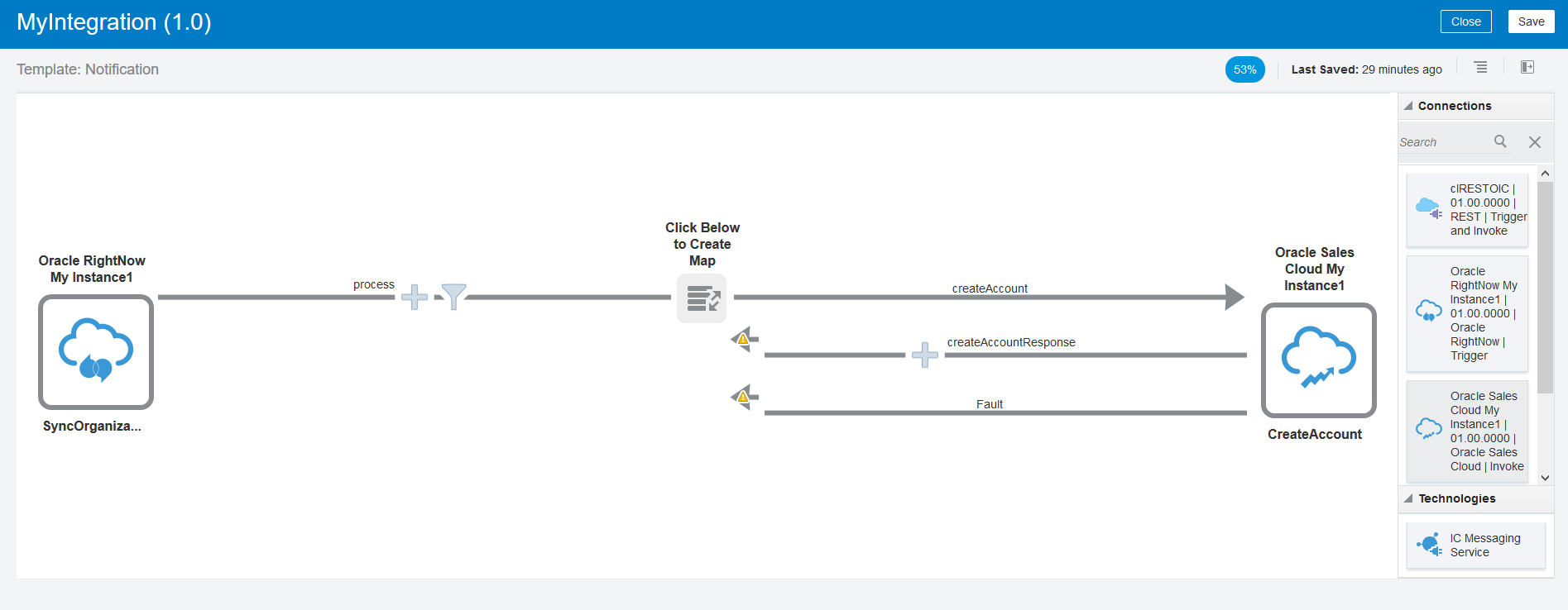 Creating a New Integration in Oracle Integration Cloud