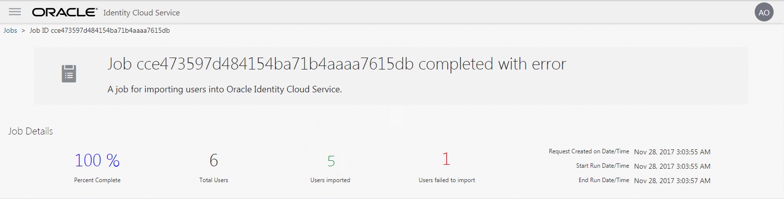 Oracle Identity Cloud Service: Bulk Loading Users and Groups using CSV Files