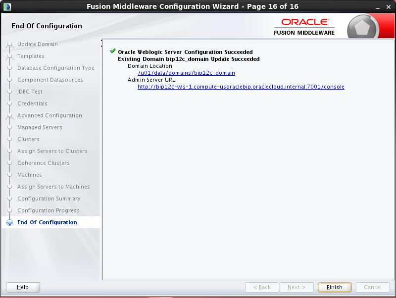 Installing Oracle Business Intelligence Publisher on Oracle Java Cloud ...
