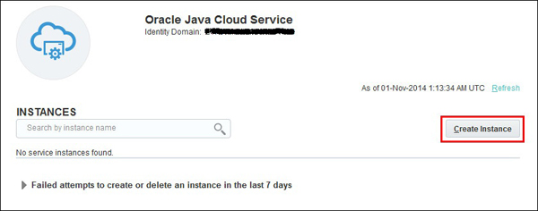 Provisioning Oracle WebCenter Sites on Oracle Java Cloud Service