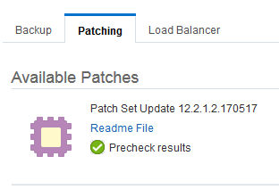 Applying and Rolling Back a Patch for an Oracle Java Cloud Service Instance