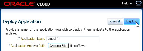 Securing a Web Application on a Java Cloud Service