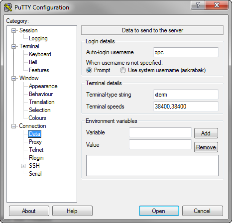 Connecting to MySQL Cloud Service