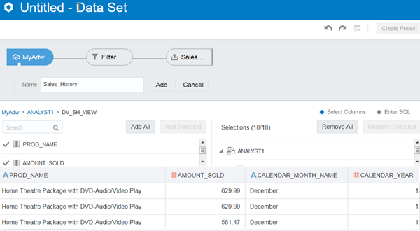Create Your First Visualization with Data from an Oracle Autonomous ...