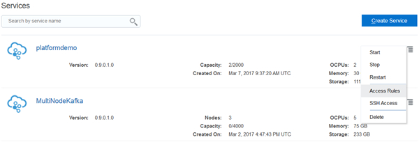 Working with Topics using Apache Kafka Native APIs in Oracle Event Hub Cloud Service