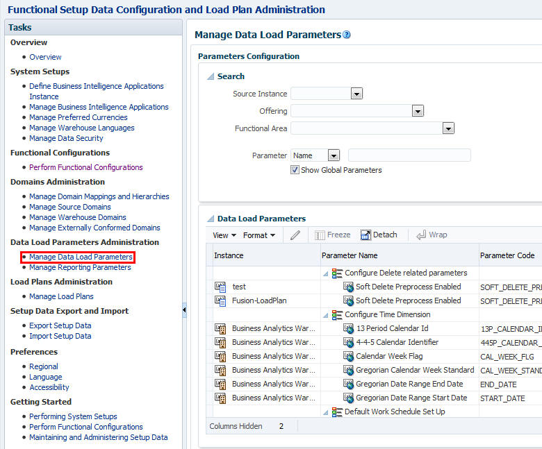 Managing an Initial Load Plan in OTBI Enterprise
