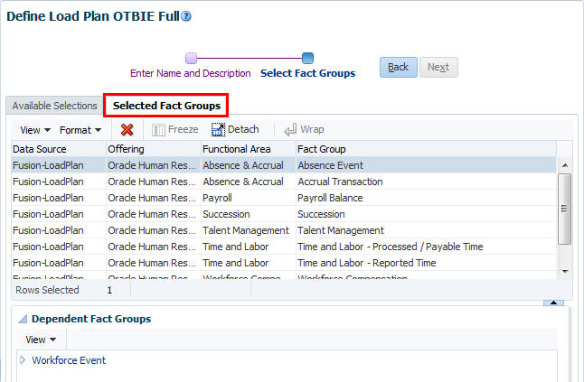 Managing an Initial Load Plan in OTBI Enterprise