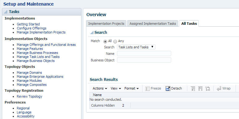 Performing Functional Setup of OTBI Enterprise