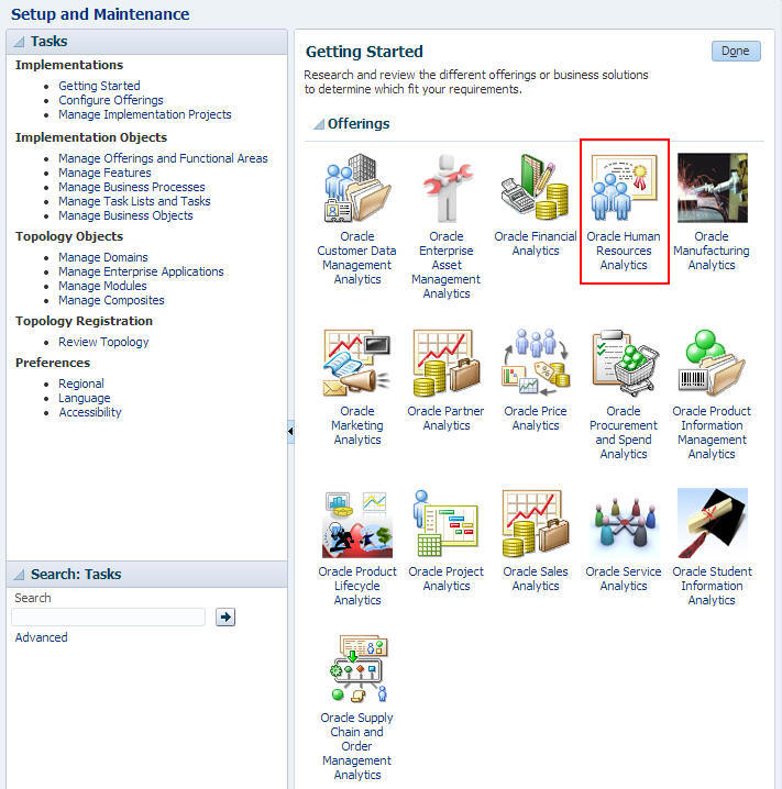 Performing Functional Setup of OTBI Enterprise