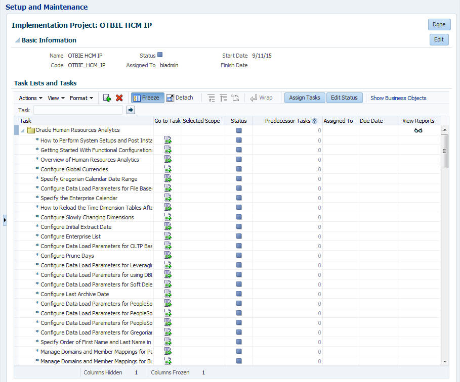 Performing Functional Setup of OTBI Enterprise
