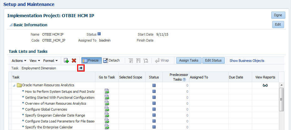 Performing Functional Setup of OTBI Enterprise