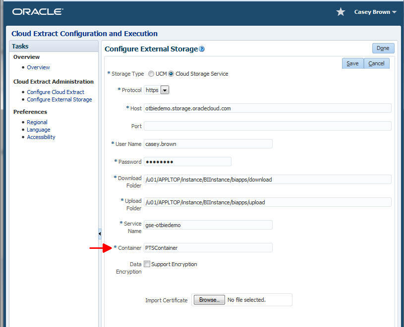 Performing the Initial Configuration of OTBI Enterprise