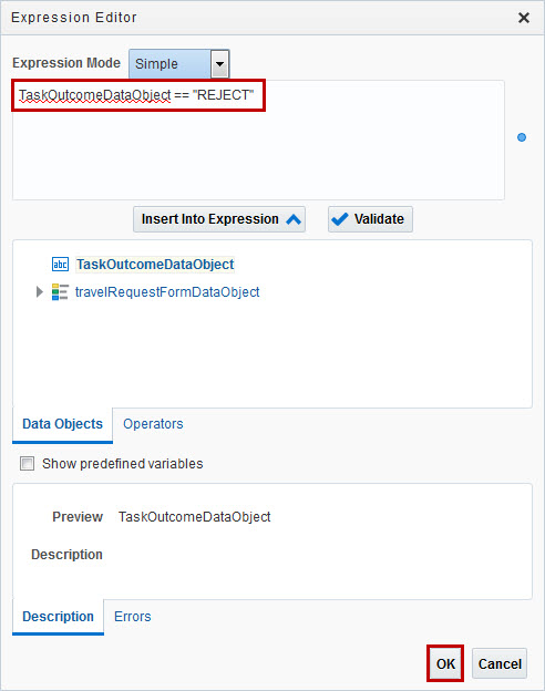 Oracle Process Cloud Service Composer Creating An Application