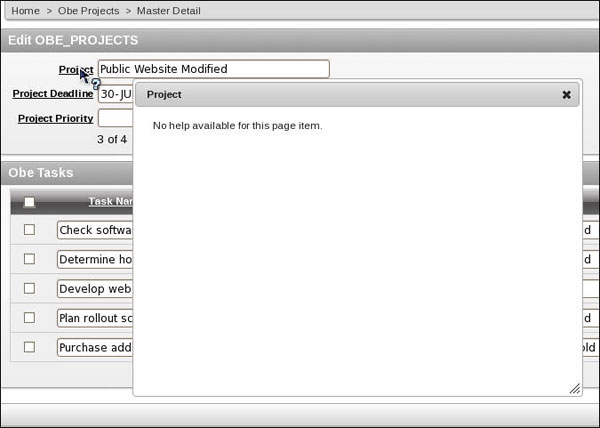 Creating and Running a Database Application Using Oracle Application ...
