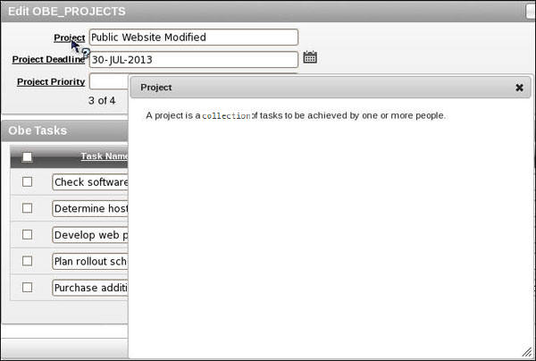 Creating and Running a Database Application Using Oracle Application ...