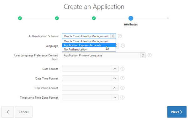 Creating and Running a Database Application Using Oracle Application ...