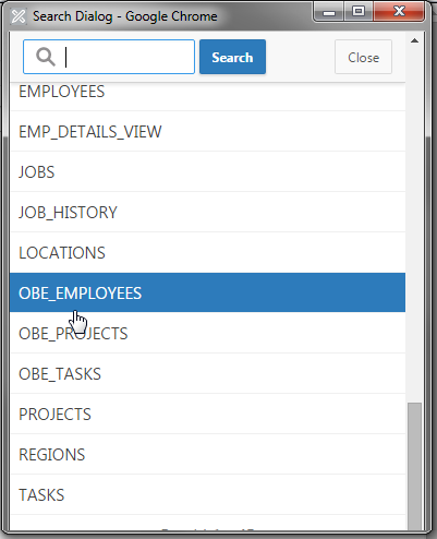 Creating and Running a Database Application Using Oracle Application ...