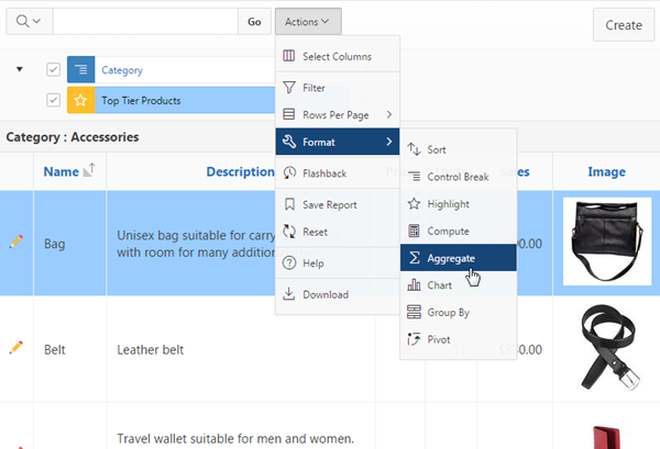 Building and Customizing an Interactive Report in Oracle Application ...