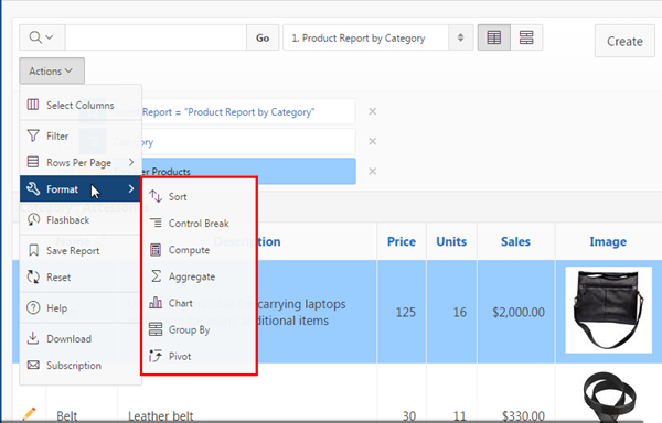 Building and Customizing an Interactive Report in Oracle Application ...